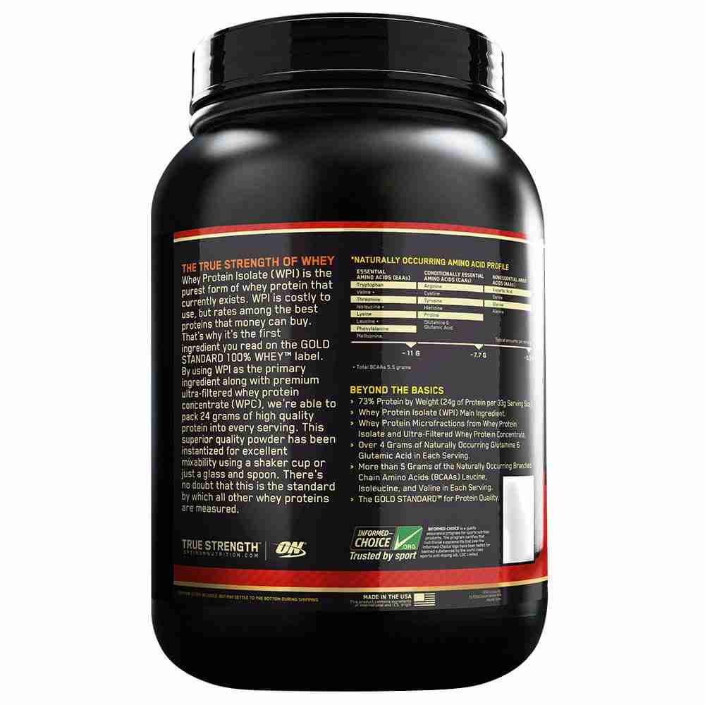 Optimum Nutrition(ON) Gold Standard 100% Whey Protein — Prompt Nutrition